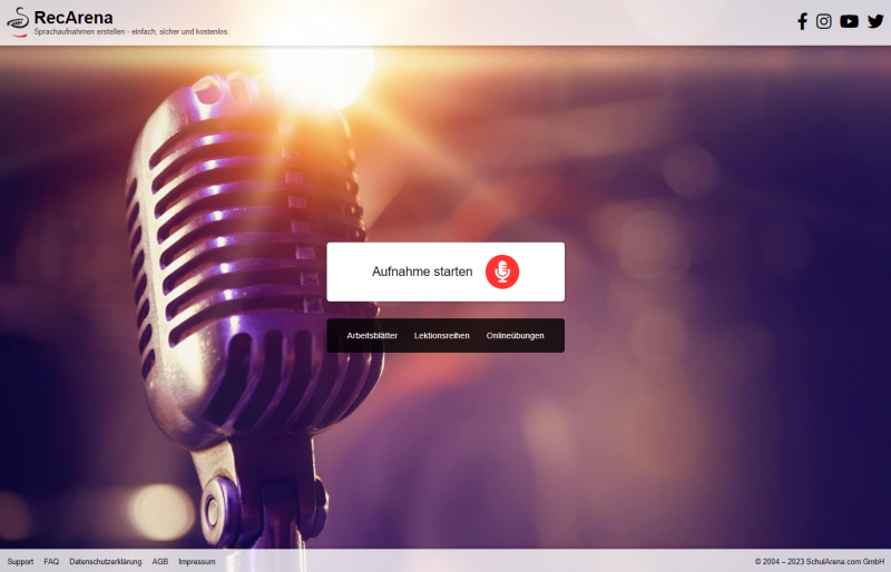 RecArena / Anleitungen / Anwendungen / schularena